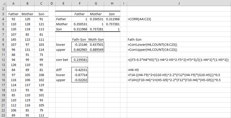 Correlation: Overlapping pairs | Real Statistics Using Excel
