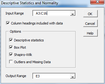 descriptive-statistics-dialog-box | Real Statistics Using Excel