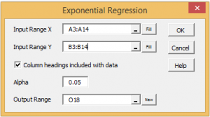 Exponential Regression Capabilities | Real Statistics Using Excel