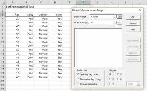 Handling Categorical Data | Real Statistics Using Excel