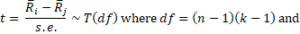Friedman Test Post-hoc Tests | Real Statistics Using Excel
