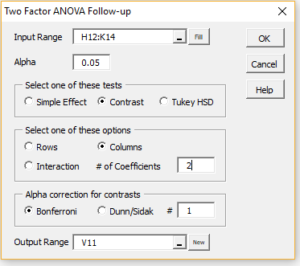 Real Statistic Two-way Anova | Real Statistics Using Excel