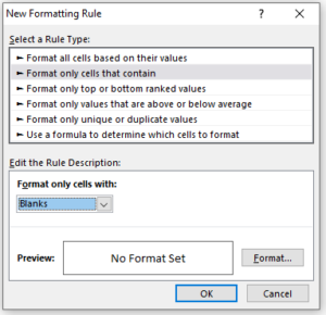 conditional-formatting-blank-cells | Real Statistics Using Excel