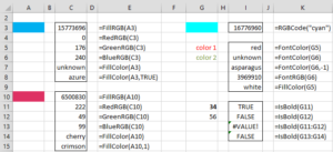 Color in Excel | Real Statistics Using Excel