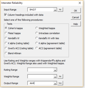 Cohen’s Kappa | Real Statistics Using Excel