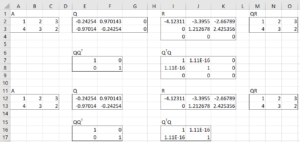 QR Factorization Continued | Real Statistics Using Excel