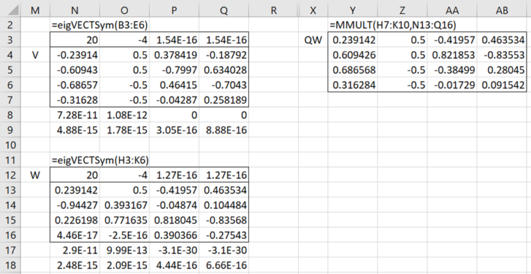 Hessenberg Decomposition | Real Statistics Using Excel