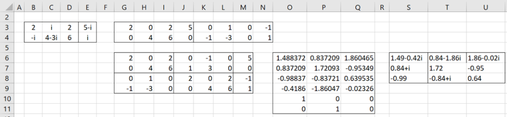 Complex Linear Equations | Real Statistics Using Excel