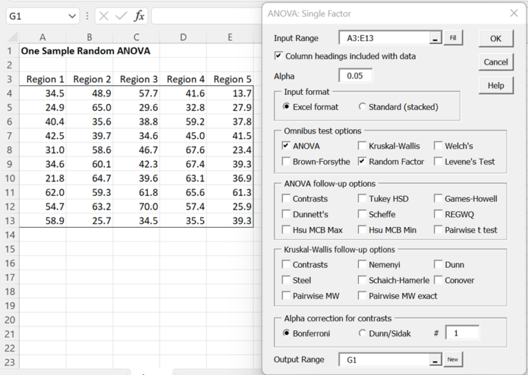 One Random Factor ANOVA | Real Statistics Using Excel One Random Factor ANOVA | Real Statistics Using Excel