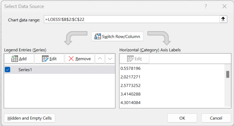 LOESS Regression using Excel | Real Statistics Using Excel LOESS Regression using Excel | Real Statistics Using Excel