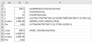 Page’s Test | Real Statistics Using Excel