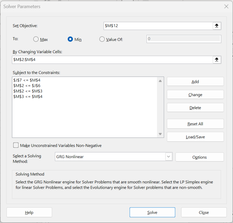 Solver Mom Pert Real Statistics Using Excel