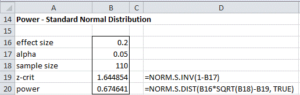 Statistical Power, Sample Size | Real Statistics Using Excel