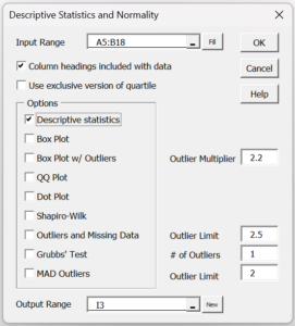 Descriptive Statistics Tools | Real Statistics Using Excel