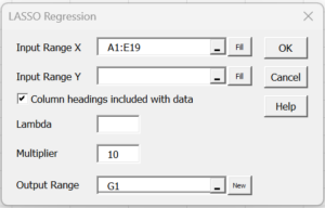lasso-regression-dialog-box | Real Statistics Using Excel